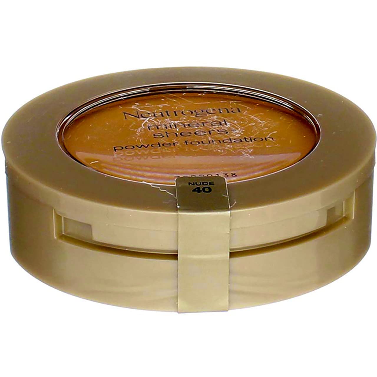 Neutrogena Mineral Sheers Compact Powder Foundation, Lightweight & Oil-Free Mineral Foundation, Fragrance-Free, Nude 40,.34 oz