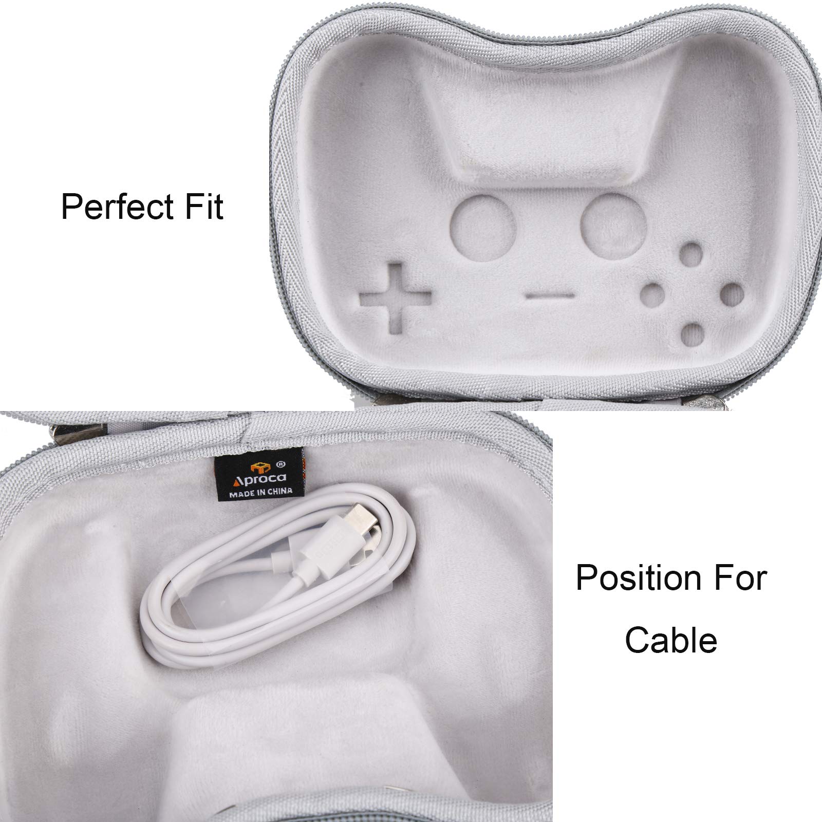 Aproca Hard Storage Travel Storage Case for 8Bitdo Sn30 Pro+ Bluetooth Gamepad Nintendo Switch