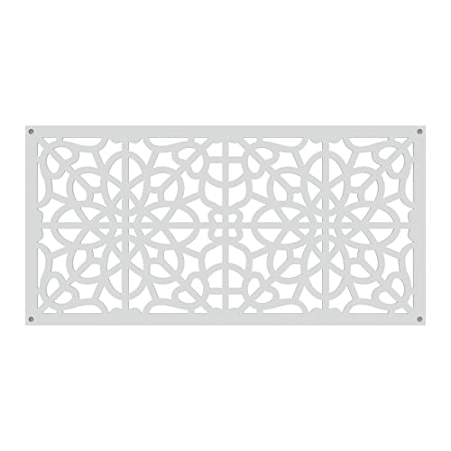 Barrette Outdoor Living 73030569 Fretwork Decorative Screen Panel, White