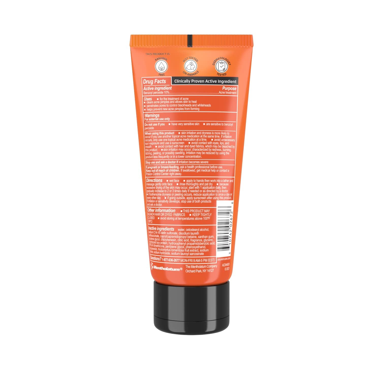 Oxy Maximum Action Face Wash, 5 Oz.