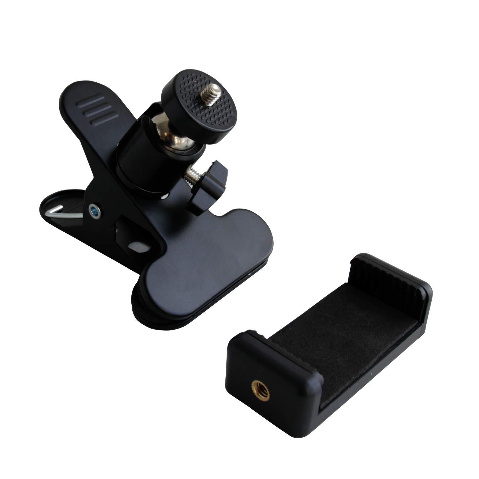 Guitar Bass Ukulele Headstock Cell Phone Holder, Live Broadcast Bracket Clip for iPhone Samsung Smart Phones, Mount for Close Up Home Music Recording