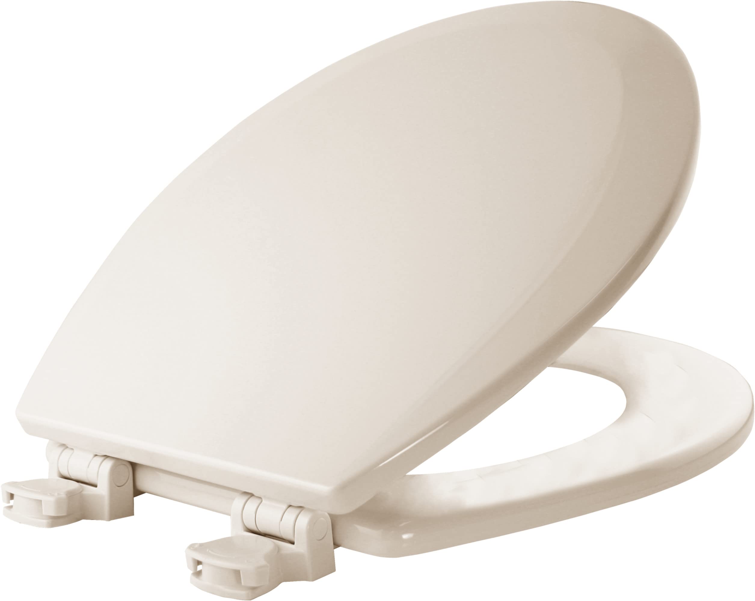 Bemis 500EC-062 is a Round Molded Wood Toilet Seat Closed Front - with Cover with a Ice Gray Finish