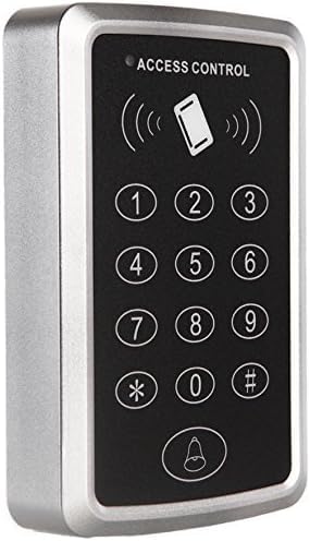 MENGQI-CONTROL Inward or Outward Door Remote Open 600lbs Electric Magnetic Lock Keypad Access Control Kit 4 Remote Control ZL Bracket 110-240V Power Supply Unit Push to Exit Button