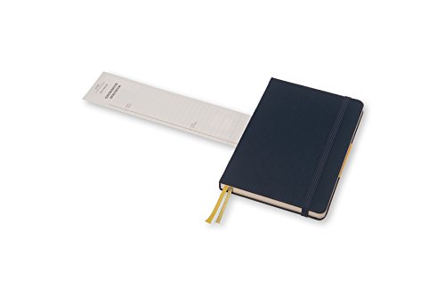 Moleskine Two-Go Textile Notebook, Hard Cover, Medium (4.5" x 7") Oriental Blue, 144 Pages