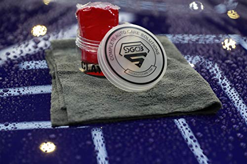 SGCB Pro Car Clay Bar Auto Detailing, 150g/ 5.3oz Moya Heavy Grade Auto Magic Clay Bar Case Jar Cleaner Powerful Grime Contamination Oxidation Remover Iron Powder Bird Droppings Absorption Capacity