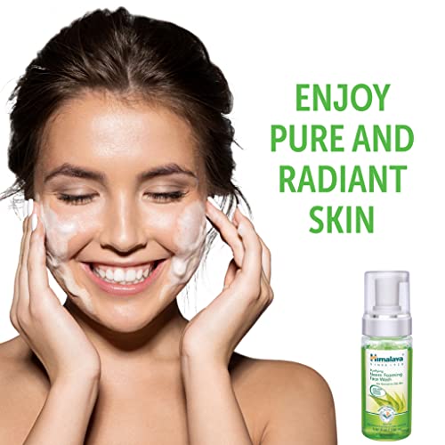 Himalaya Purifying Neem Foaming Face Wash with Neem and Turmeric for Occasional Acne, 5.07 oz (150 ml)