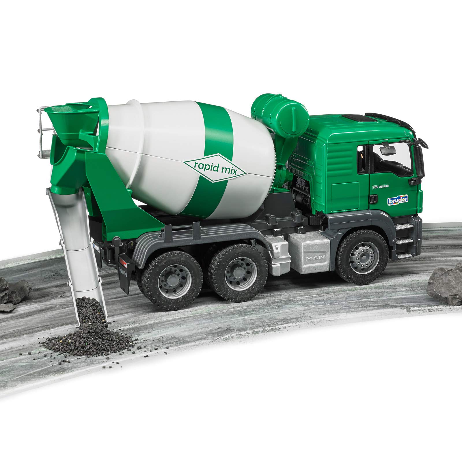 Bruder 03710 Man Tgs Cement Mixer Truck Vehicle for ages 36 months to 180 months