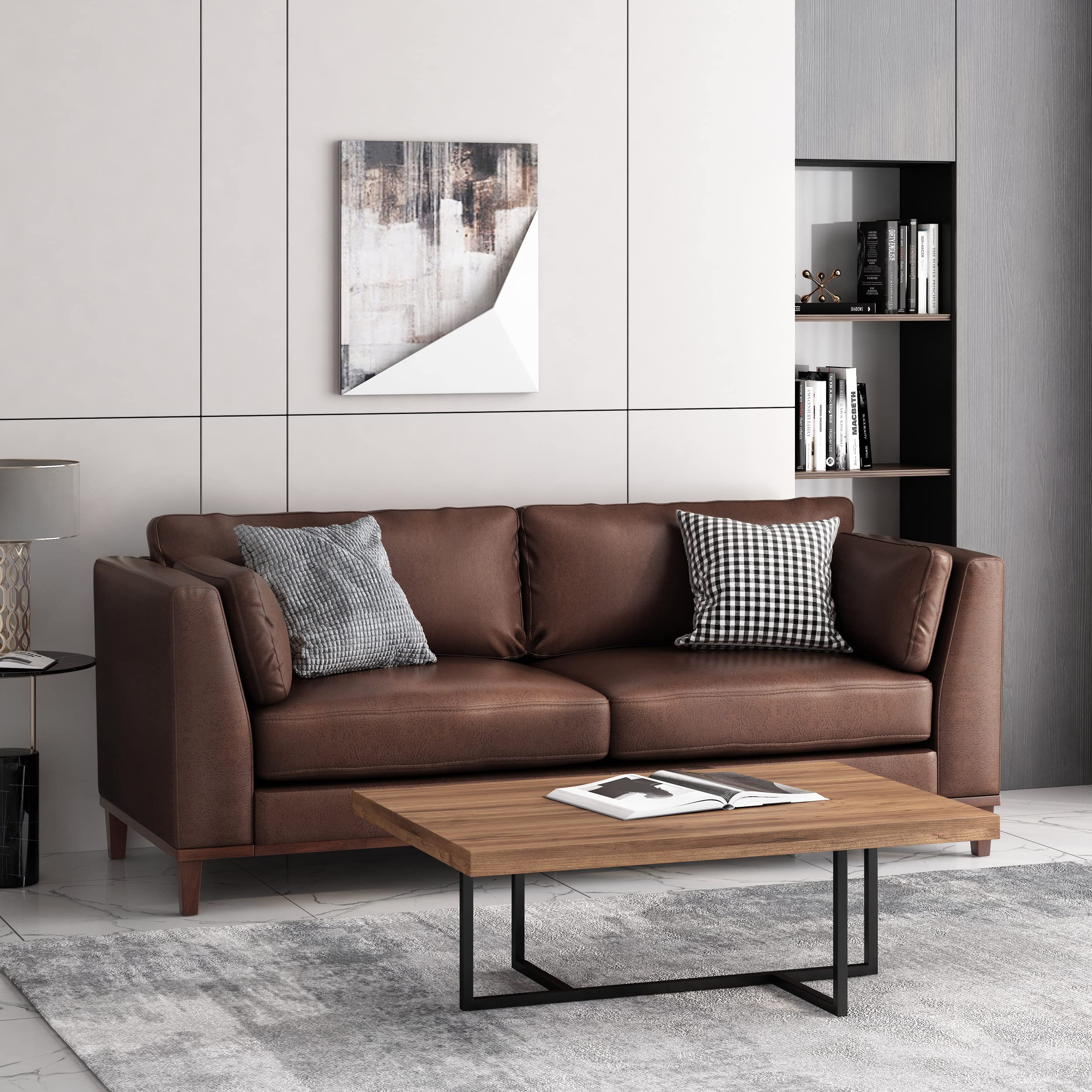 Christopher Knight Home Warbler Sofas, Cognac Brown