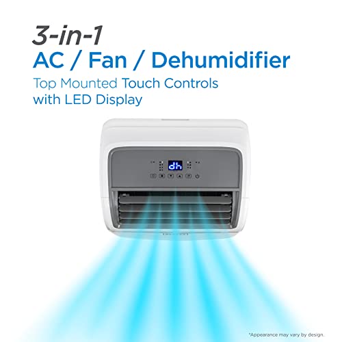 BLACK+DECKER Air Conditioner, 12,000 BTU Air Conditioner, White & Air Conditioner, 14,000 BTU Air Conditioner Portable for Room up to 700 Sq. Ft. with Remote Control, White