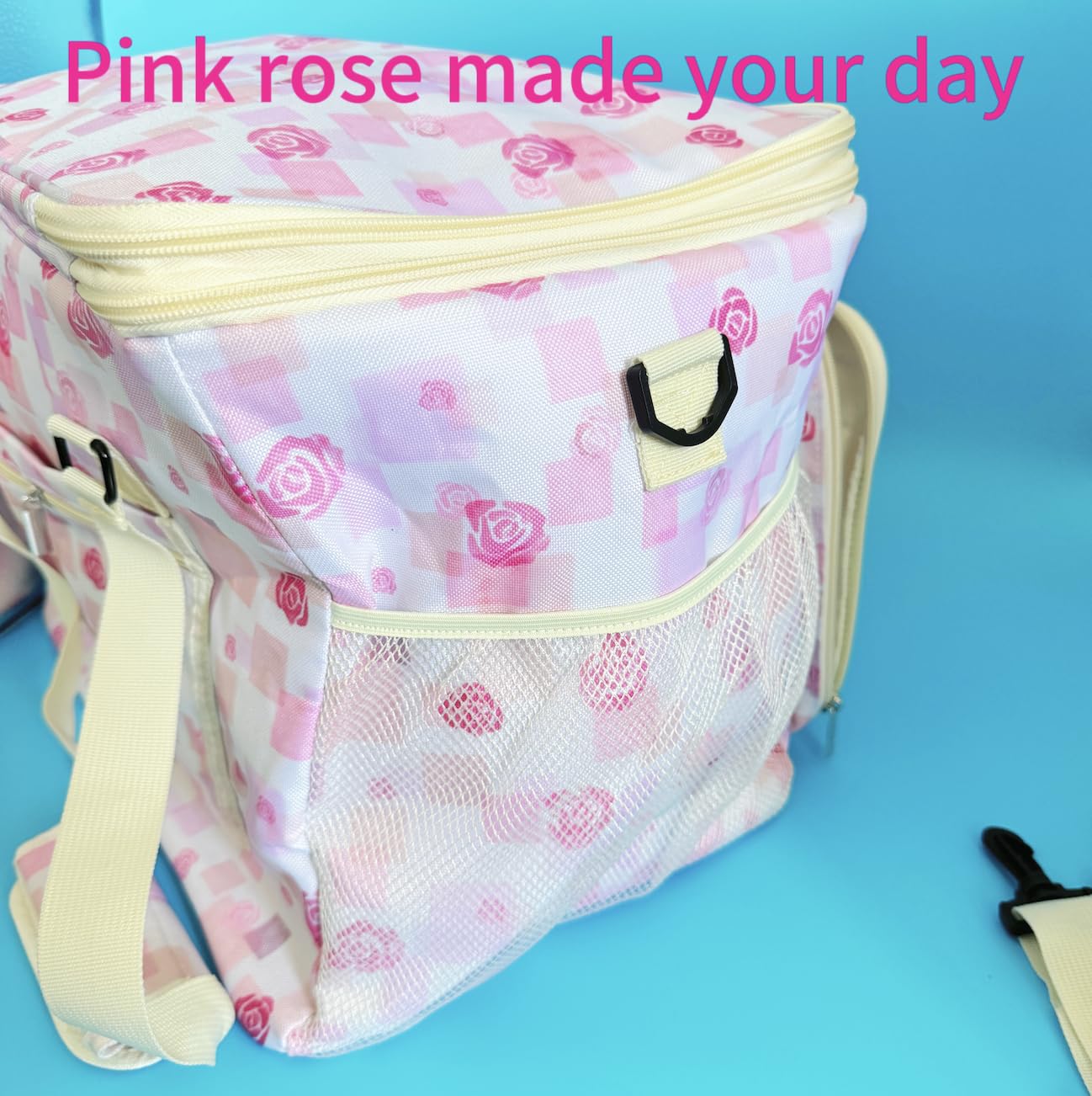 Athena's Elements Embroidery and Cross Stitch Storage Bag – Sewing, Embroidery and Cross Stitch Kits Carrying Bag – Premium Organizer Bag (Rose Pink)