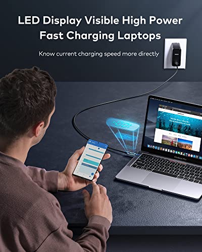 Baseus USB C Cable, [2-Pack 6.6ft+6.6ft] 100W PD 5A QC 4.0 Fast Charging USB C to USB C Cable, Zinc Alloy Nylon Braided Type C Cable for Samsung S21 S20 Note 20 iPad Pro MacBook Pro Google Pixel etc