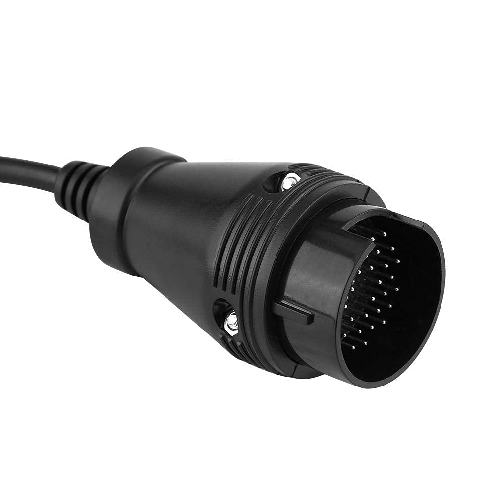 Adapter Scanner Cable Connector, 38 Pin to 16 Pin OBD2 Adapter Connector Diagnostic Cable for Iveco Truck with a 38 Pin Female Interface