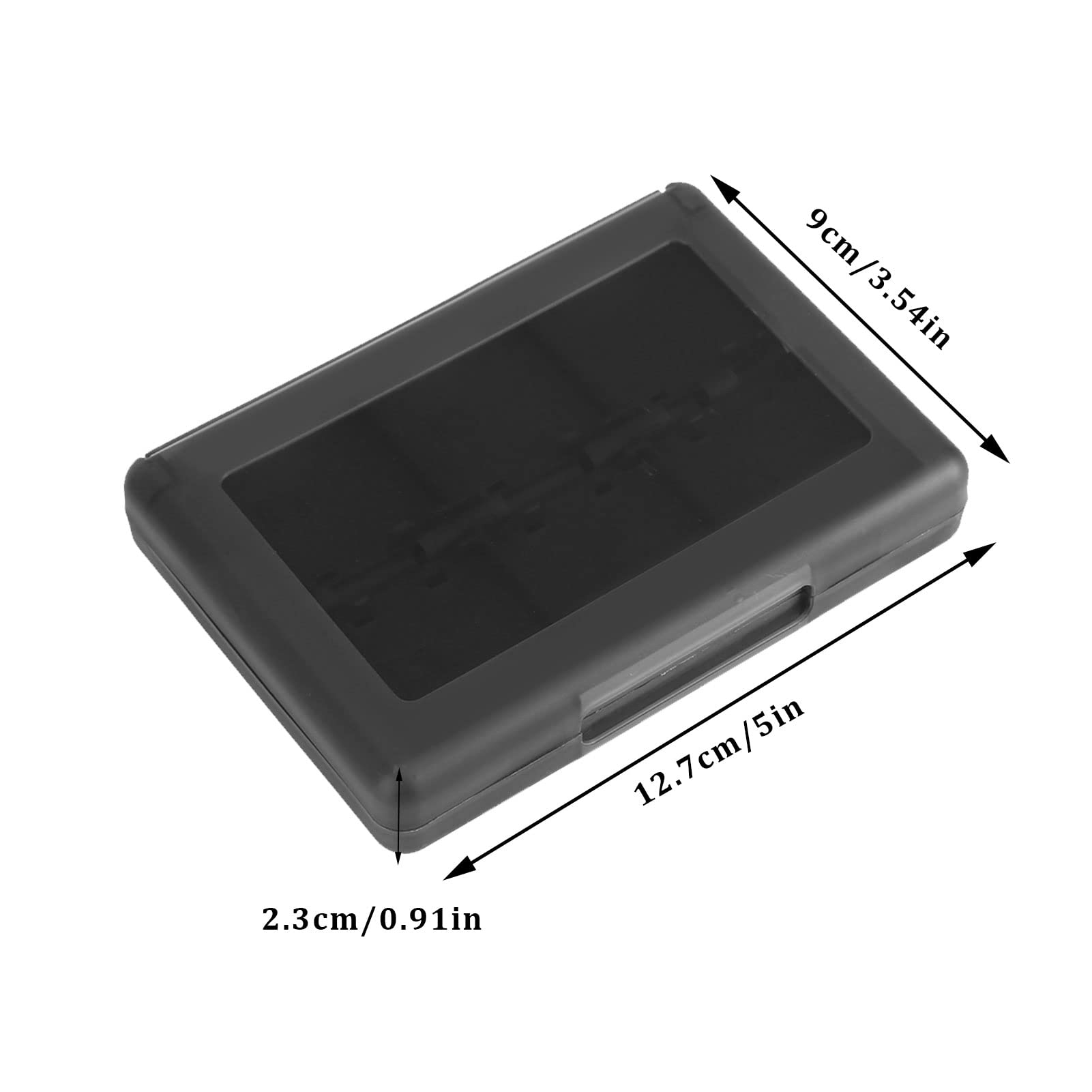 OUKENS Game Card Storage Box, 28 in 1 PP Plastic Game Card Case Holder Cartridge Storage Box for Nintendo DSL LL(Black)