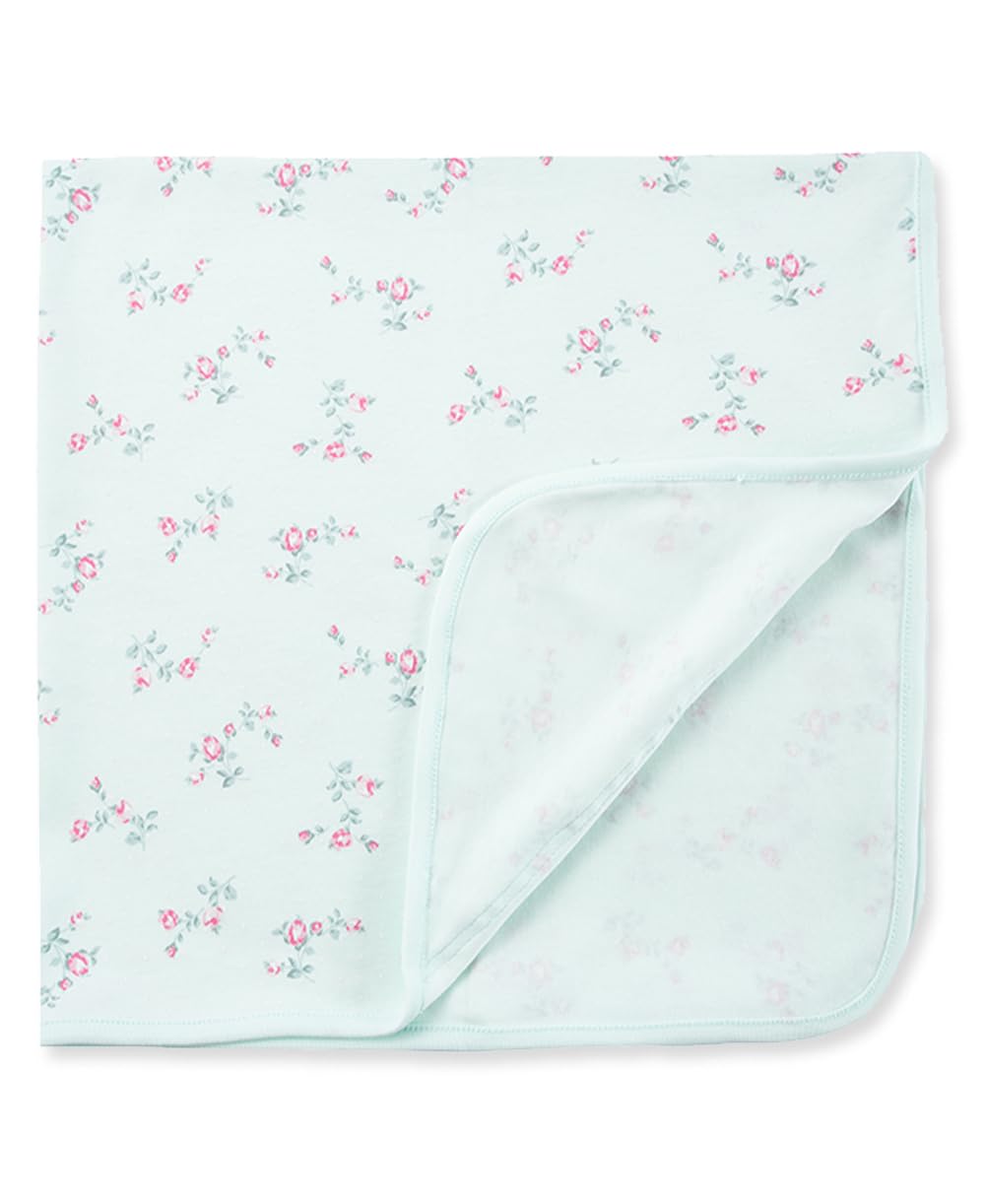 Little Me Unisex Baby Swaddling Receiving Blankets, Floral Spray, One Size