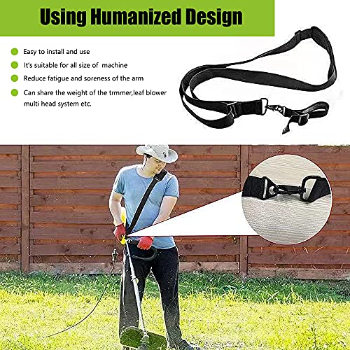 HPENP Shoulder Strap Trimmer Strap Blower Strap Weed Wacker Strap Universal for EGO String Trimmer, Weedeater Leaf Blower, Multi Head System Compatible with EGO String Trimmer and All Types
