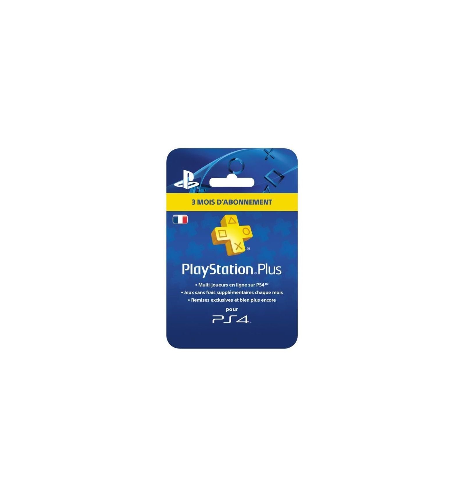 Live Card ABONNEMENT Playstation Plus 3 Mois /200 - PS4