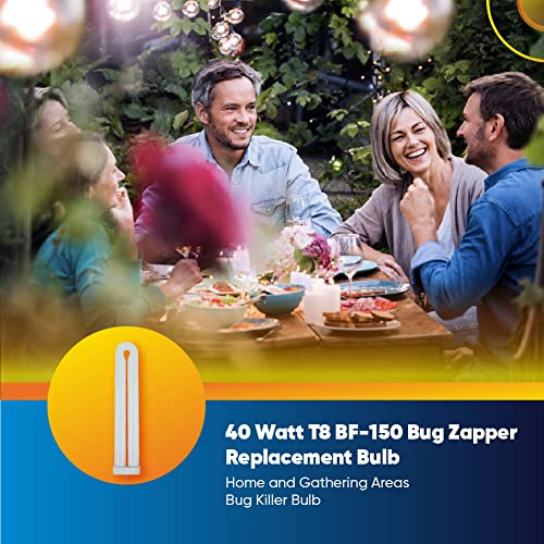 Technical Precision 40 Watt Replacement Bulb for Flowtron BF-150 for BK-80D, FC7600 and Wall Sconce Models Bug Zapper Bulb for 12 Inch Overall Length - 1 Pack