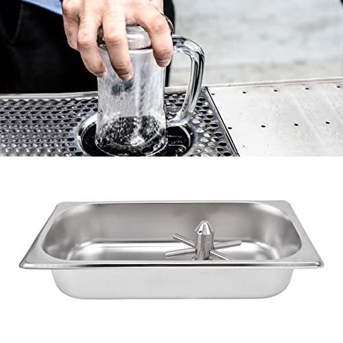 Glass Cup Washer, Rustproof Glass rinser Auto rotation Thickened For Kitchen(medium B-1212-01)