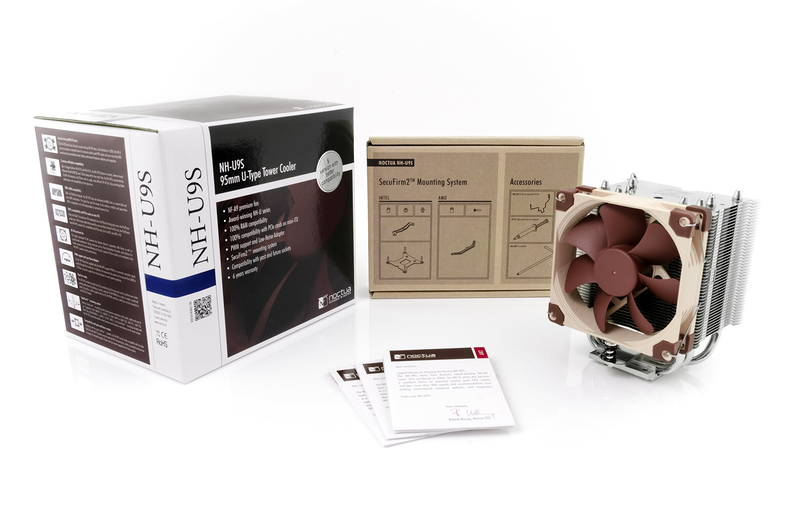 Noctua NH-U9S, Premium CPU Cooler with NF-A9 92mm Fan (Brown)