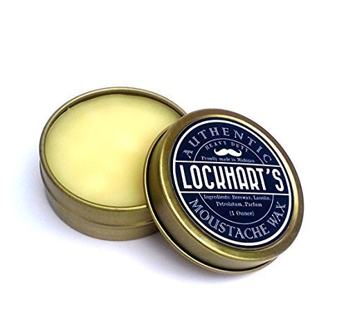 Lockhart's Heavy Duty Moustache Wax - Strong Hold, Blonde, 1 oz. Mustache Wax