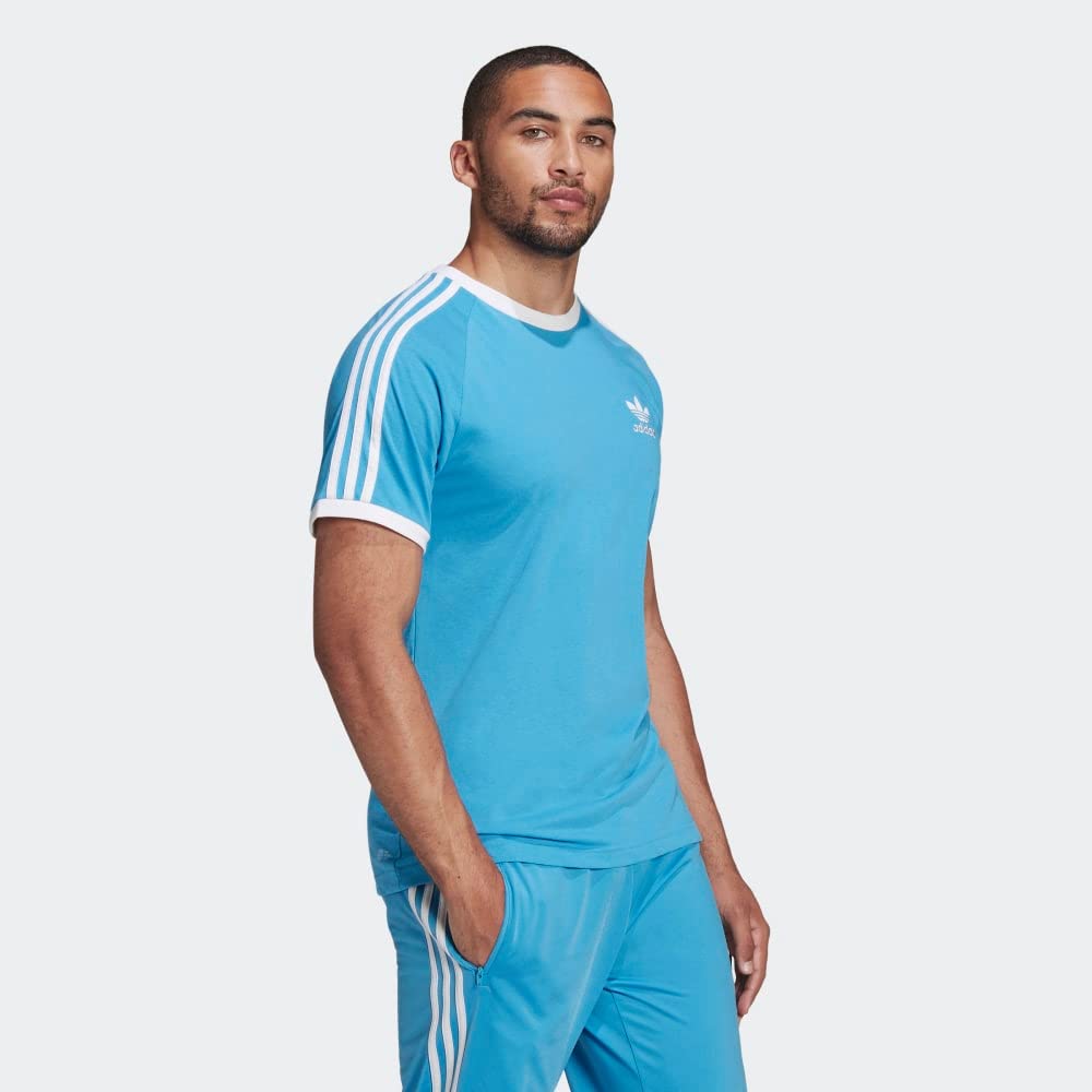 adidas Originals Men's Adicolor Classics Trace Tee, Sky Rush, Medium