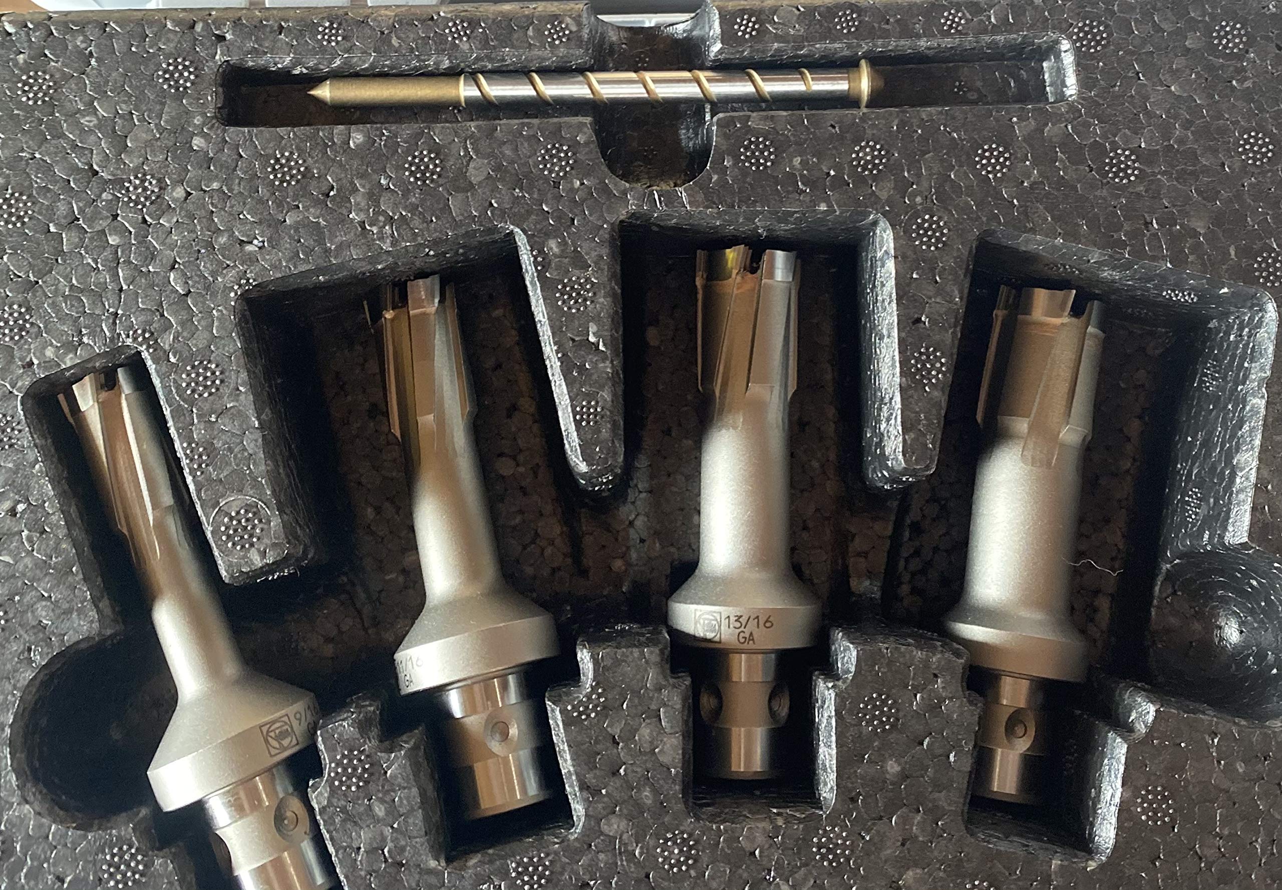 Fein HM Ultra Metal Core Bit Set - High-Performance Carbide-Tipped Core Bits for Precision Metal Drilling - 63127384020