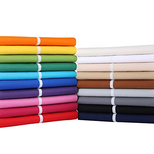 Craftido-19 Options-100% Cotton Fabric by The Yard in Solid Color 44”Wide by 3yd (9 ft) -Medium Weight 5.2 oz- for Quilting, Sewing, Crafts, Binding, Backing and Lining - White