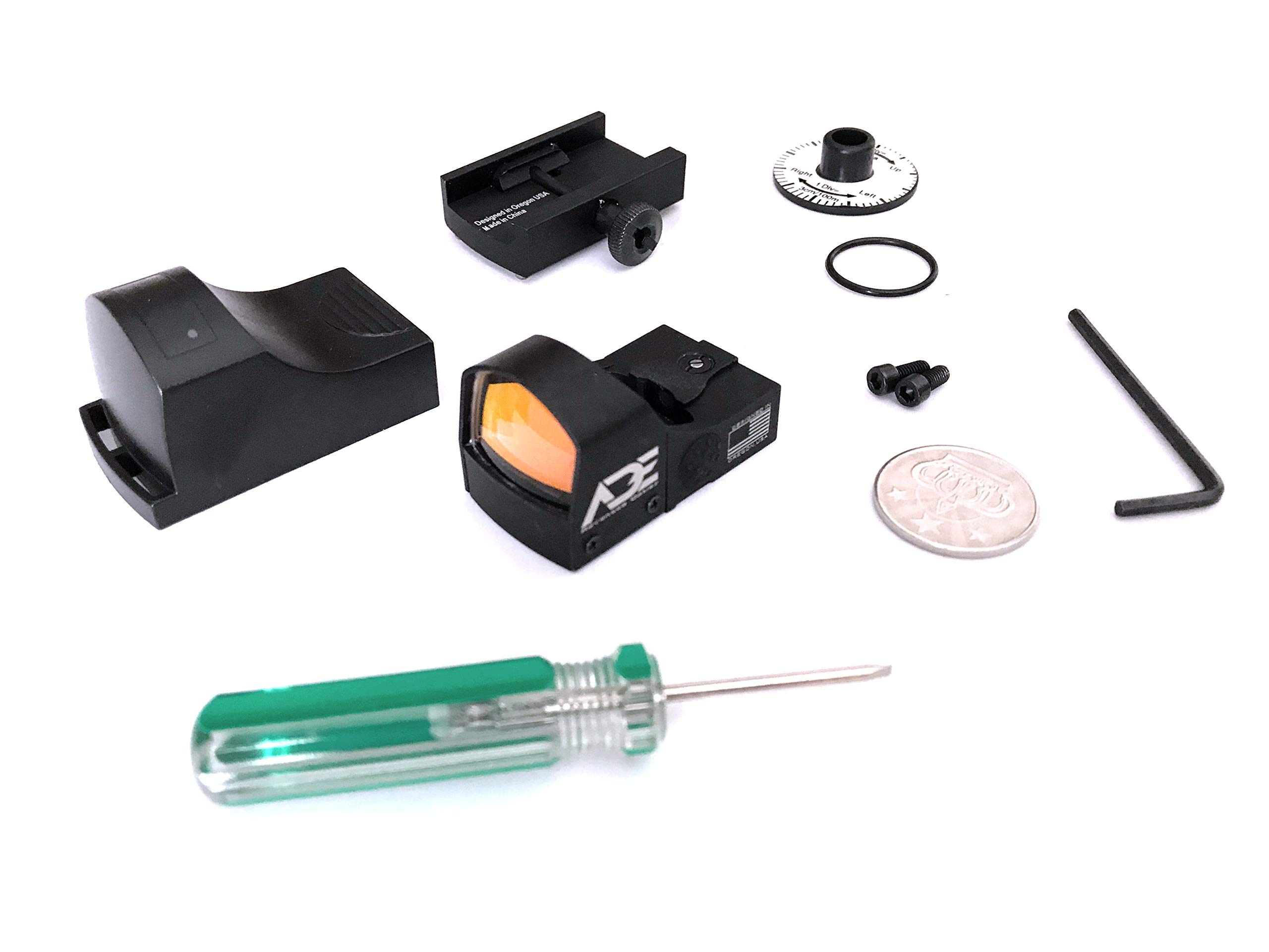 Ade Advanced Optics Compact RD3-009 Red Dot Reflex Sight for HK USP Pistol and Also a Standard Picatinny Mount