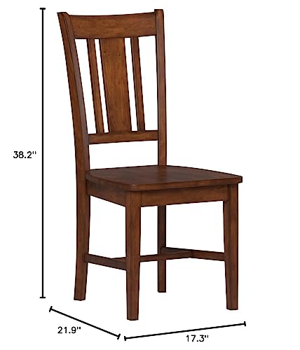 International Concepts San Remo Splat Back Chair, Espresso