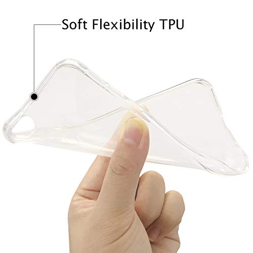 TENOC Phone Case Compatible for iPhone Xs Max, Clear Cases Slim Cute Soft TPU Cover Protective Bumper 6.5 Inch