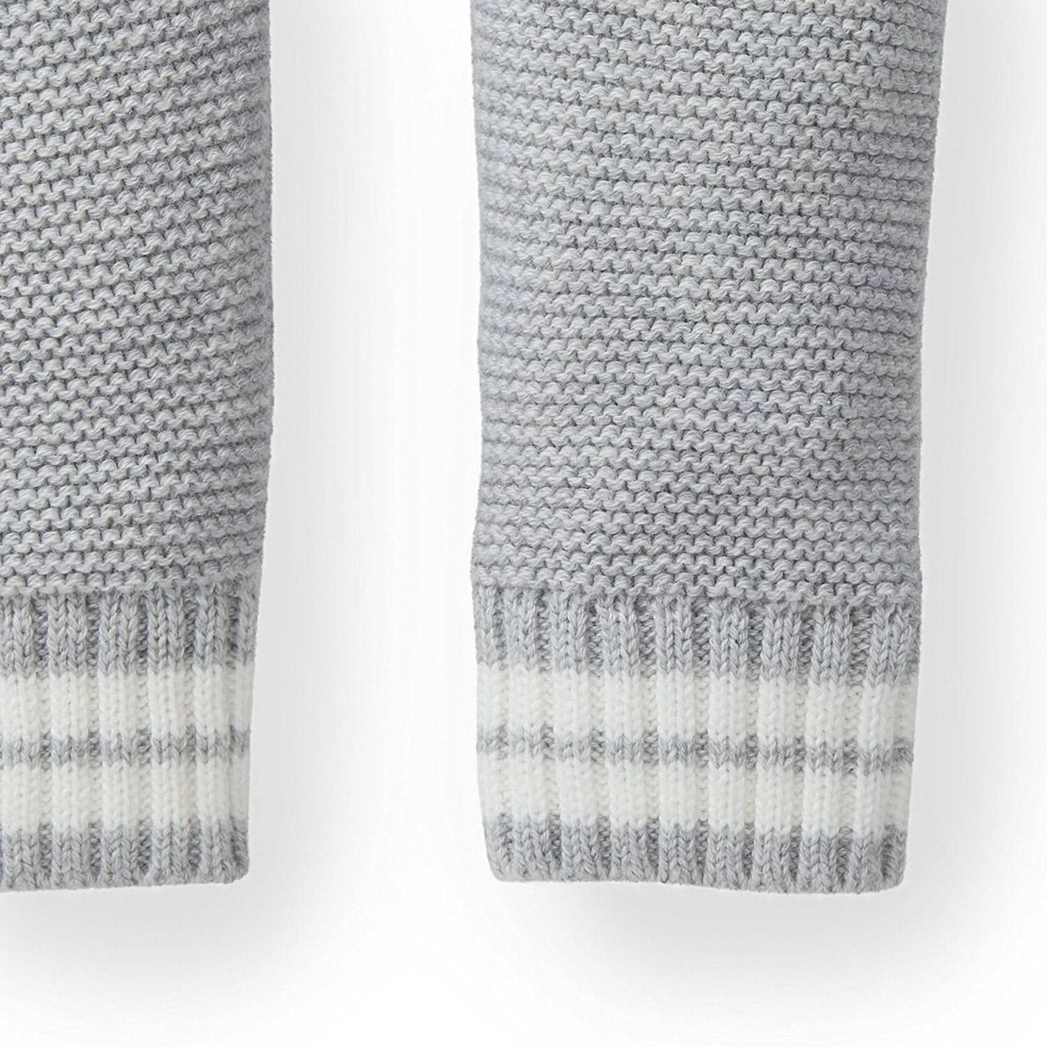 Hope & Henry Layette Boy Grey Cardigan and Sweater Leggings Set
