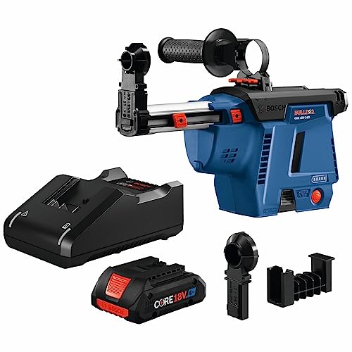 BOSCH GDE18V-26DB15 SDS-plusŽ Bulldog⢠Mobile Dust Extractor Kit with (1) CORE18VŽ 4 Ah Advanced Power Battery