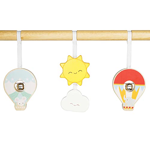 Hot Air Balloon Baby Gym Premium Wooden Toys for Kids Ages 2 Months & Up