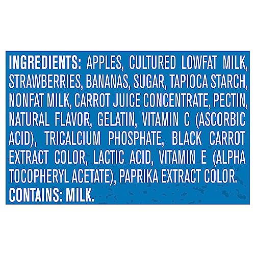 Gerber Baby Food Pouches, Toddler 12+ Months, Fruit & Yogurt, Strawberry Banana, 3.5 Ounce