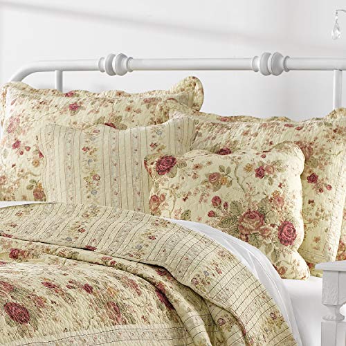 Greenland Home Antique Rose Dec. Pillow Pair Accessory, 18 x 18 inches Each (x2), 1 Count (Pack of 1)