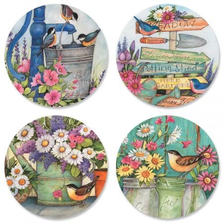 Garden Signs Every Day Envelope Seals - Set of 144 1-1/2" Diameter Self-Adhesive, Flat-Sheet Every Day Sticker Seals