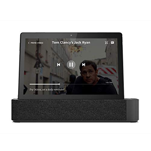 Lenovo Smart Tab M10 HD 10.1" Android Tablet 16GB with Alexa Enabled Charging Dock Included, Android Pie, ZA510007US, Slate Black
