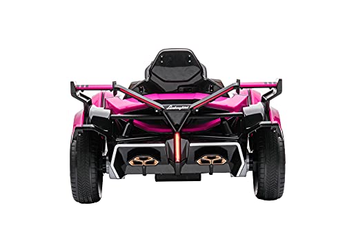 Dakott Lamborghini V12 Vision Gran Turismo Ride on Sports Car for Kids., Pink, Large