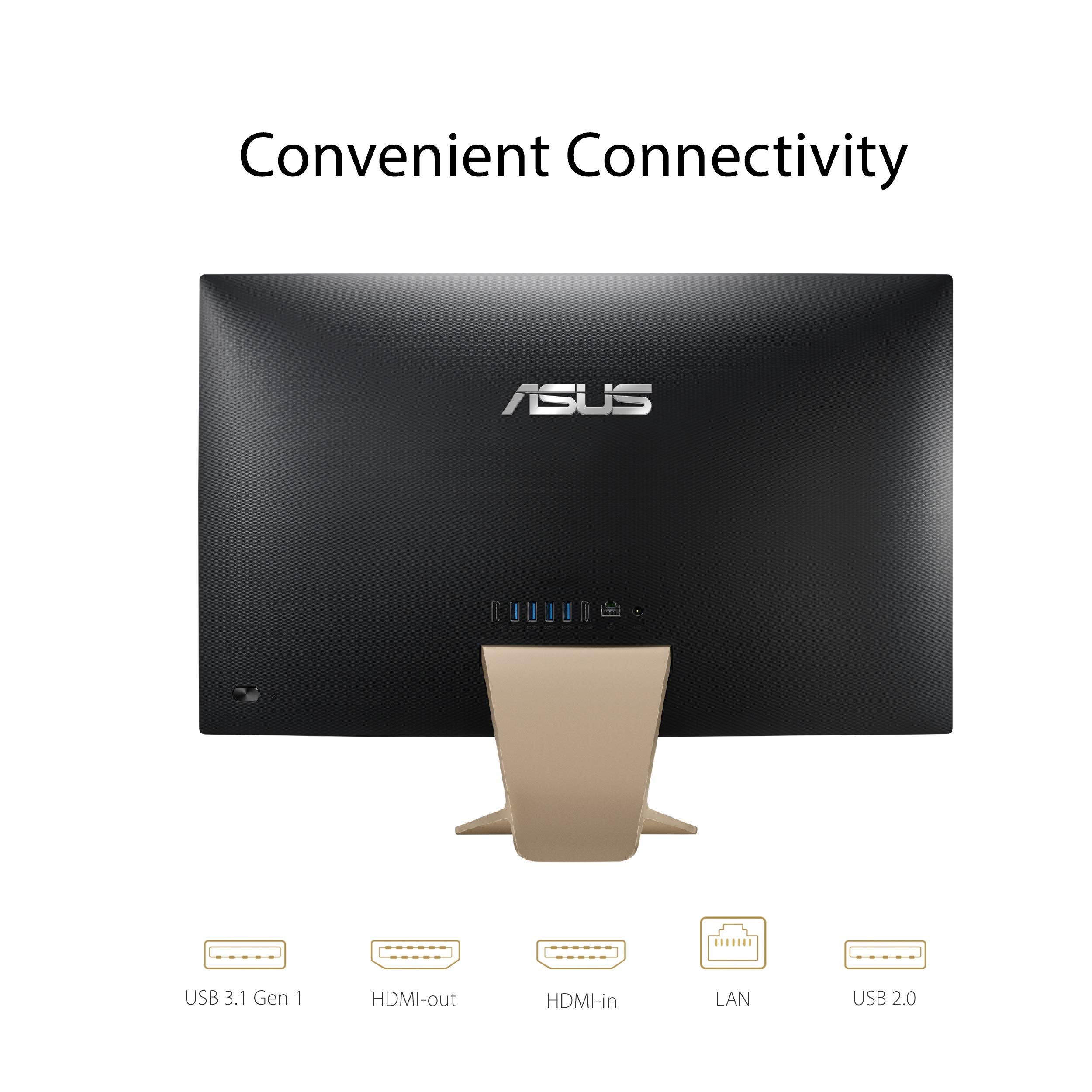 ASUS AiO All-in-One Desktop PC, 23.8β FHD Anti-glare Display, AMD Ryzen 3 3250U Processor, 8GB DDR4 RAM, 512GB PCIe SSD, Windows 10 Home, Kensington Lock, V241DA-DB301 (Renewed)