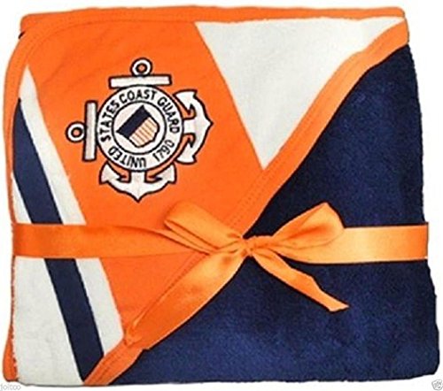 Officially Licensed US Coast Guard Racing Stripe Plush Baby Blanket: Cloud-Like Comfort and Patriotic Elegance