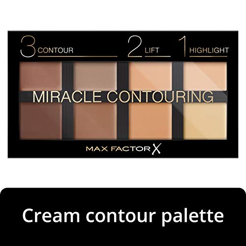 Max Factor Miracle Contouring 8 Shade Palette, Contour - Lift - Highlight, 30 gm/ 1 Ounce
