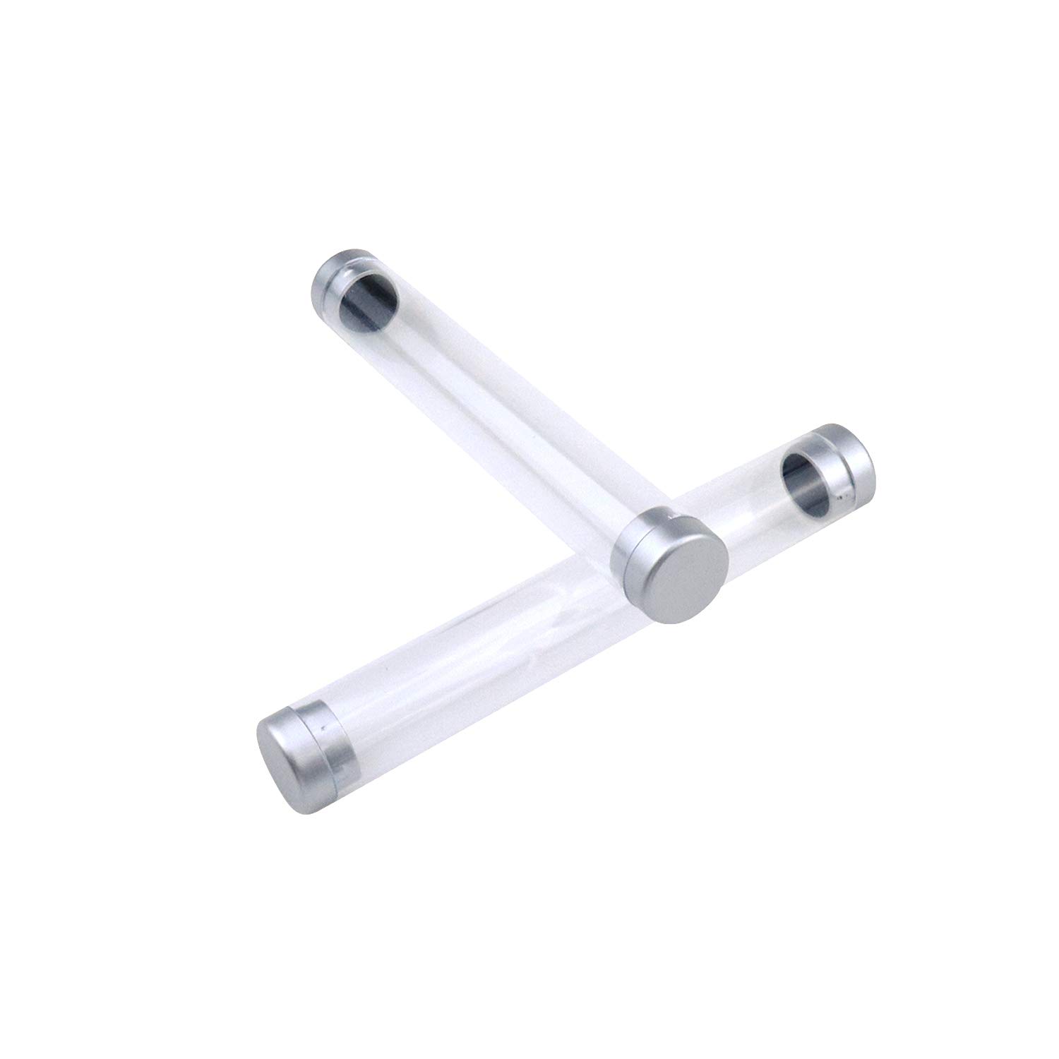 Coshar Transparent Acrylic Cylinder Tube Pen Cases Clear Tube Containers Small Storage Case for School Office Supplies (10pcs)