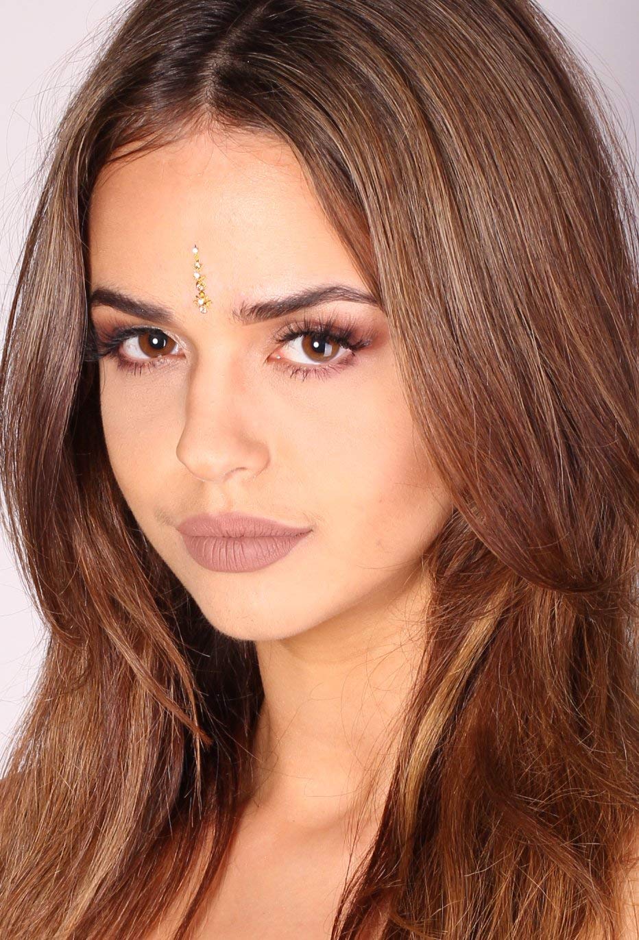 Gigi Gold Bindi ✮ Crystal Indian Bindi Face Jewels Gold Multi Packet