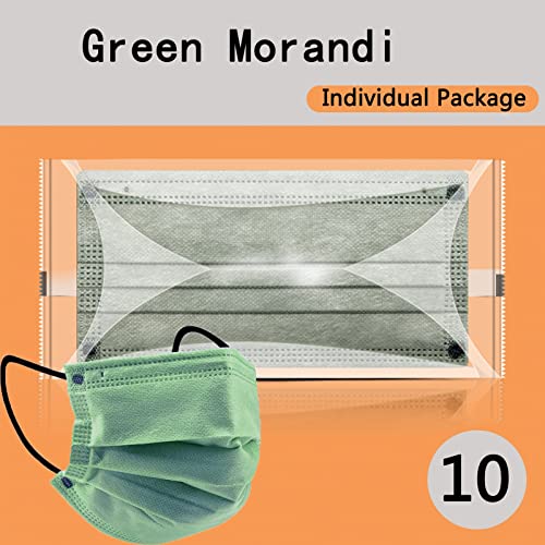 Disposable Face Mask Individually Wrapped,3 Ply Print Masks(5 style,Choose The Size You Need,Adult or Kids/50Pcs or 30 Pcs) (Morandi)