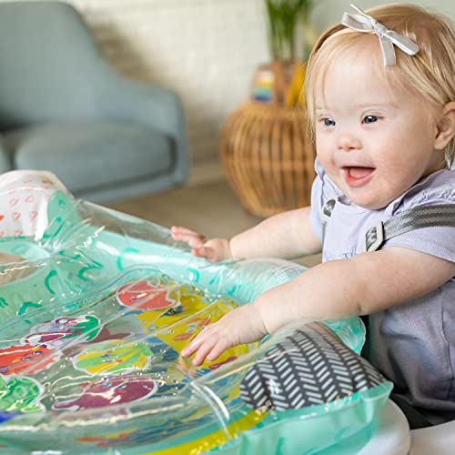 Infantino Wee Wild Ones Pat & Play Water Mat - Narwhal Themed Water mat for Infants and Older Babies, for Tummy time and Sensory Play