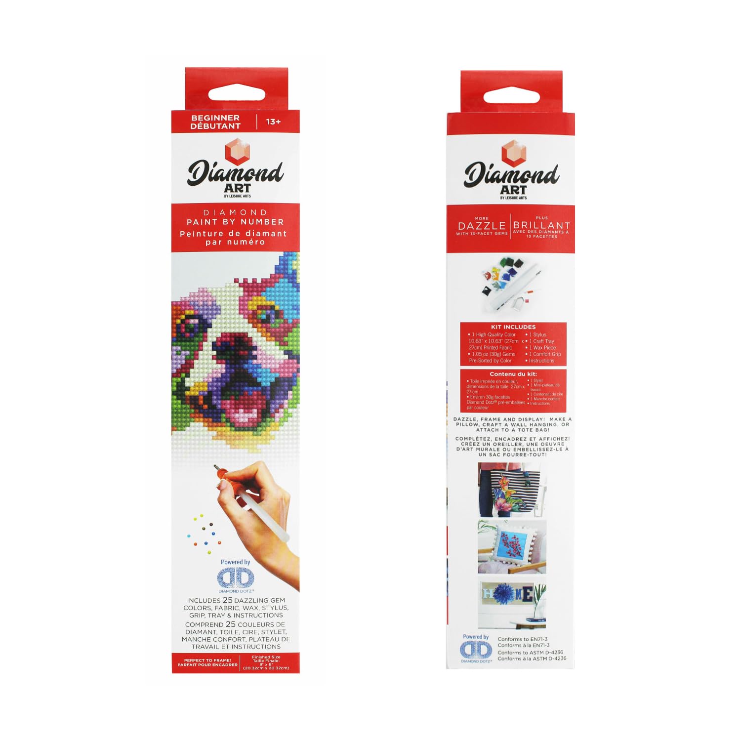 Leisure Arts Corgi Diamond Art KIT 8"