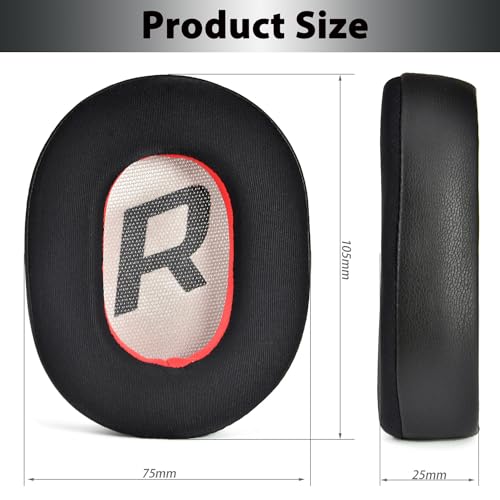 Adhiper Cooling Gel Replacement Earpad for Plantronics Backbeat Pro2 Voyager 8200 UC Headphones,Comfortable and Refreshing Ear Cushion, Ice Fabric Headphone Earpads, Memory Foam Ear Pads,Black