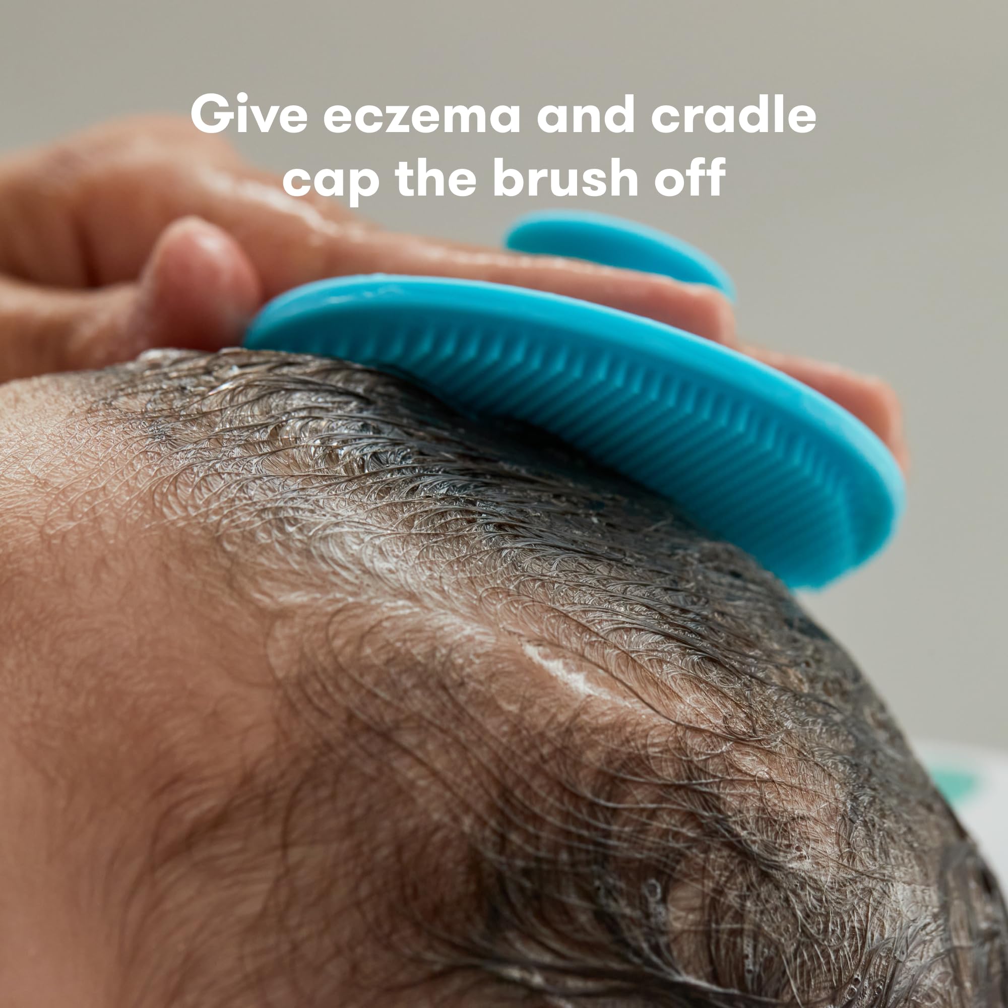 Frida Baby DermaFrida The SkinSoother Baby Bath Brush | Cradle Cap Brush for Babies, Baby Essential for Dry Skin, Cradle Cap Treatment and Eczema | 1 Pack