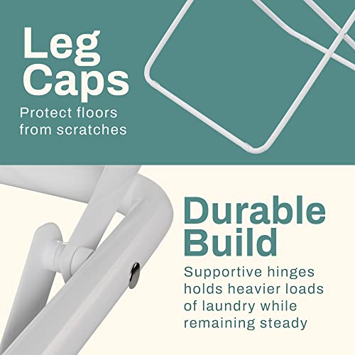 Home Intuition Foldable Clothes Drying Rack Dryer (White)