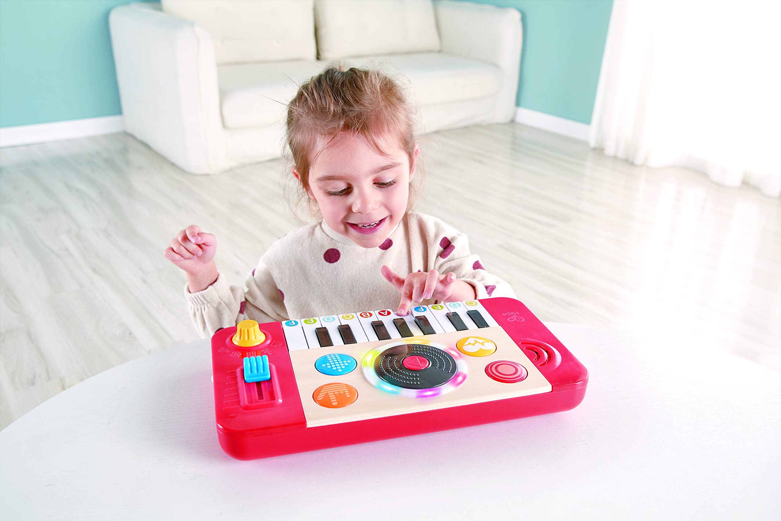 Hape DJ Mix & Spin Studio Musical Toy, Blue